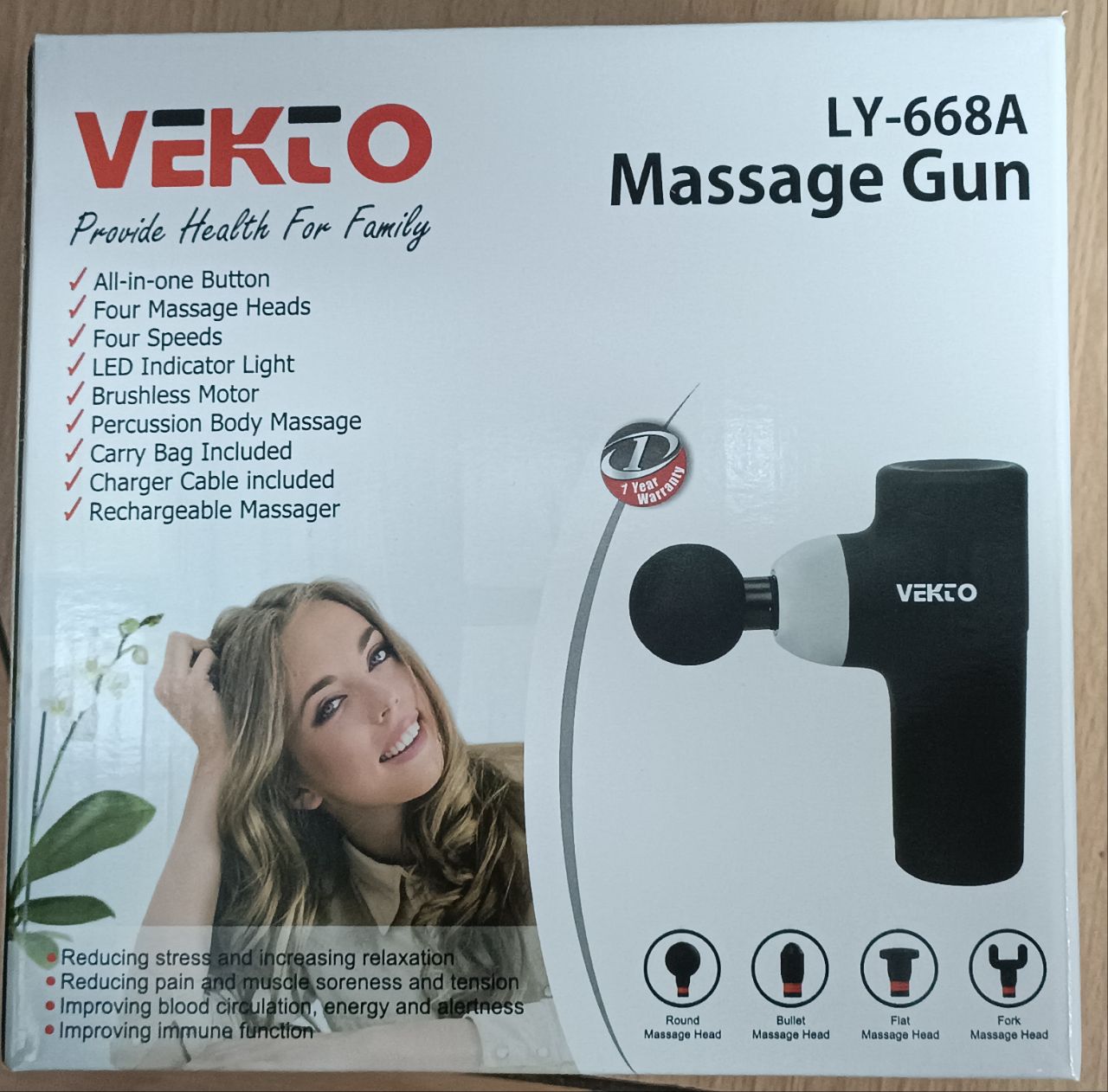 ماساژور تفنگی وکتو LY-668A | فروشگاه لوازم پزشکی سپهرایرانیان